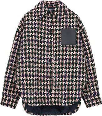 Loewe Surchemise &agrave; motifs en laine m&eacute;lang&eacute;e