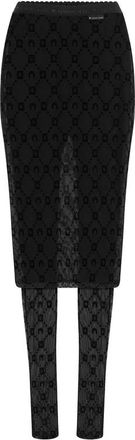 Marine Serre Femme, Jupes, Noir, Taille: 36 FR Jupe