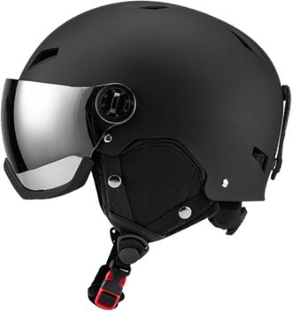 Generic Snowboard-Helm, Ski-Helm f&uuml;r M&auml;nner und Frauen, Skateboard-Ohrabdeckung, winddichter Winter-Outdoor-Ski-Helm, Schneesport-Helm, S Black
