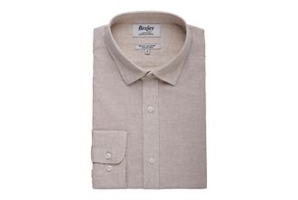 Bexley Silbert - Chemise homme chambray beige