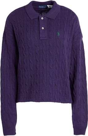 Ralph Lauren CABLE WOOL-CASHMERE POLO SHIRT