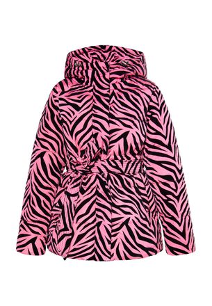 Faina Steppjacke mit Zebra-Print Damen Rosa Zebra