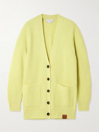 Stella McCartney Cardigan En Laine C&ocirc;tel&eacute;e - Jaune