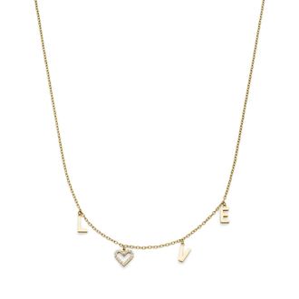 s.Oliver Necklace - Elegante Halskette aus poliertem Edelstahl - IP Gold - Rolokette 47 cm - wasserfest & hautfreundlich