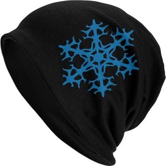 Generic Unisexe Hiver Chapeaux T-Shirt Flocon De Neige - Cadeau dhiver Et De No&euml;l Bonnets De Ski Doux Bonnets Tricot&eacute; Chaud Bonnet dhiver pour Ski Hiver Patin