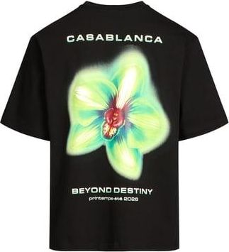 Casablanca T-shirt en coton avec imprim&eacute;