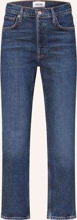 A Gold E Agolde Straight Jeans Riley blau