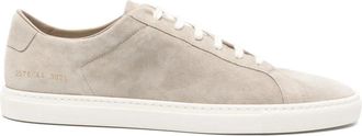 Common Projects Homme, Chaussures, Gris, Taille: 45 EU Achilles Slim Premium Suede Baskets