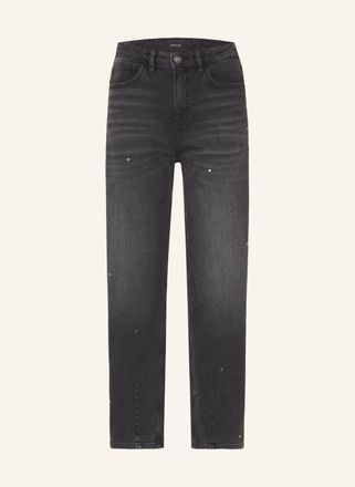 OPUS 7/8-Jeans Lolah Spark Mit Nieten schwarz