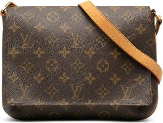 Louis Vuitton sac à bandoulière Monogram Musette Tango Long Strap (2006) - Marron