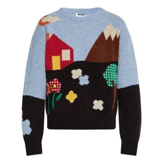 Moschino Damen, Strickwaren, Mehrfarbig, SGr&ouml;&szlig;e