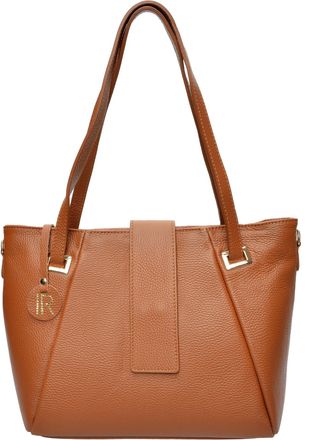 Isabella Rhea Braune Lederhandtasche