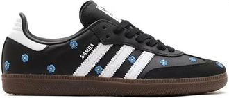 adidas Samba OG Baskets pour femme, Motif floral bleu et noir, 37 EU