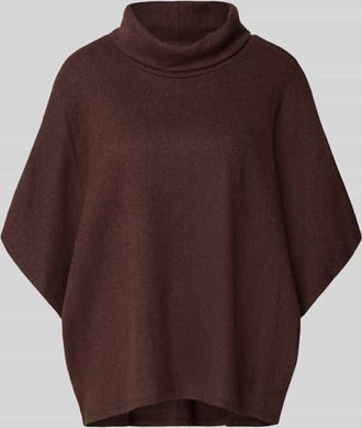 Apricot Strickpullover mit Rollkragen und 1/2-Arm