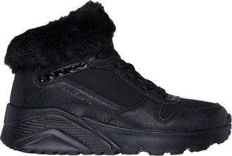 Skechers Uno Lite - Comfurt Collar 310396L-BBK, Girl,Women winter boots, Black, 28 EU