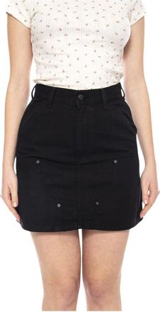Carhartt Work in Progress Femme, Jupes, Noir, Taille: 38 FR W Maeve Double Knee Skirt
