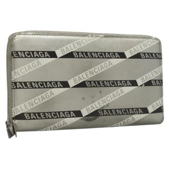 Balenciaga Pre-owned Leder Portemonnaies - - Pre-owned - Damen - Grau - ONE SIZE
