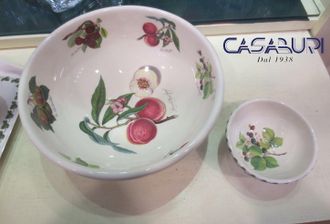 Portmeirion Set von 7 Stück Pomona Obstsalat (6 dessert schale 12,5 cm + 1 schüssel rund 25 cm)