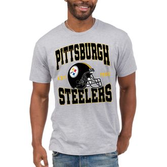 Junk Food Clothing x NFL - Pittsburgh Steelers - Team Helmet - Unisex Adult Short Sleeve Fan T-Shirt for Men and Women - Size X-Large