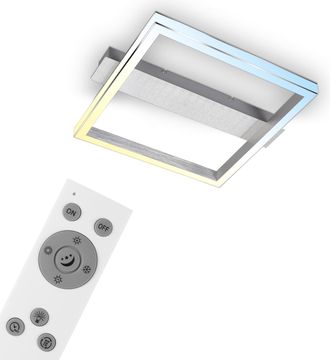 Briloner LED Deckenlampe Dimmbar, LED Deckenleuchte, Lampe, Wohnzimmerlampe, Schlafzimmerlampe, einstellbare Farbtemperatur, Fernbedienung, Nachtlicht- und Tim