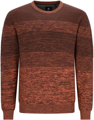 Hajo Jacquardpullover mit Rundhals in Reliefstruktur