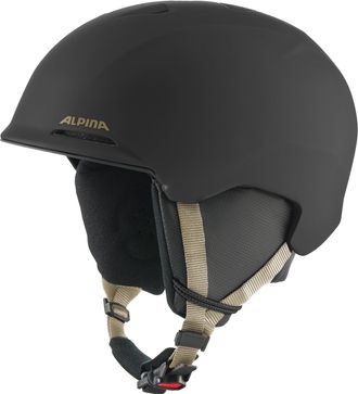 Alpina BRIX - individuell Verstellbarer Skihelm f&uuml;r Erwachsene, mit herausnehmbaren Innenfutter, besonders sto&szlig;absorbierend - Black matt - M (55-59 cm)