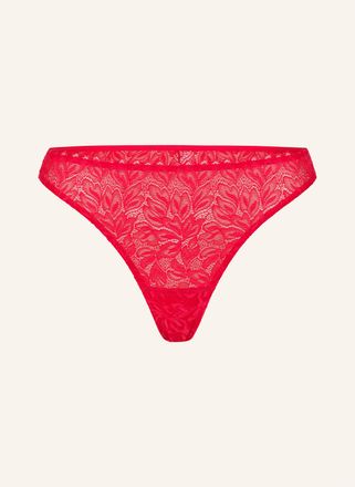 erlich textil Erlich Textil Dreamy Lace String Tanga Aus Nachhaltiger Spitze - Atmungsaktiv rot