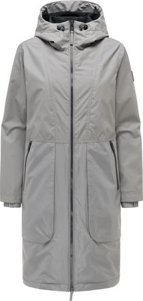 Navahoo Damen Parka &Uuml;bergangsjacke Edelumhang mit Kapuze