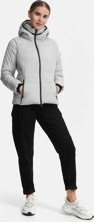 Marikoo kurze Damen Steppjacke mit Kapuze & Fleecefutter - Radaa