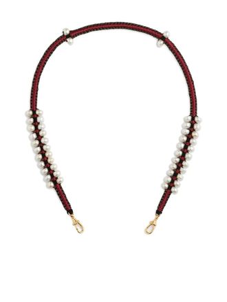 Marie Lichtenberg Ica Halskette mit Perlen - Rot