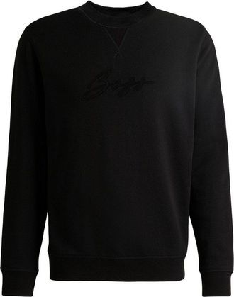 BOSS Sweatshirt Charlie Sweatshirt mit Boss-Stickerei auf der Vorderseite