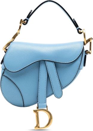 Dior Hobo Bags - Micro Goatskin Saddle Bag - Gr. unisize - in Blau - für Damen