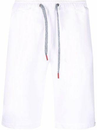 Kiton Joggingshorts mit geradem Bein - Wei&szlig;