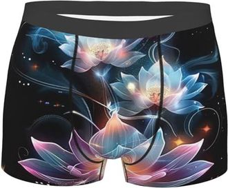 Generic Fleurs De Lotus, Tranquillit&eacute; Et Nature Spirituelle (R&eacute;sum&eacute;) Homme Boxer Shorts Doux Cale&ccedil;on Stretch Trunks pour Loisirs Sport Travail XL