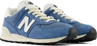 New Balance Sneaker NEW BALANCE 574, Damen, Gr. 37,5, heron blau, Leder, Textil, Schuhe Sneaker, mit Gummilaufsohle, Topseller