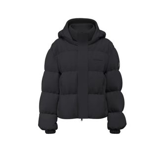 Guess Cropped Puffer Jacket - - Jackets - Damen - Schwarzk - M