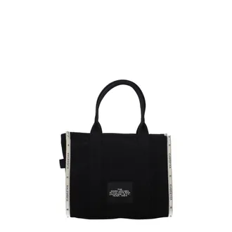 Marc Jacobs Logo-Embroidered Fabric Tote Bag - Black