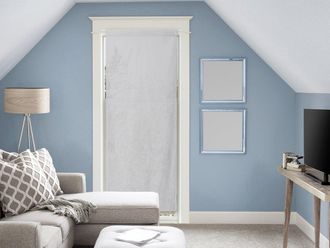 Soleil d'Ocre Panama Segel zum Tor Fenster in Baumwolle 70x200 cm Panama Baumwolle Grau