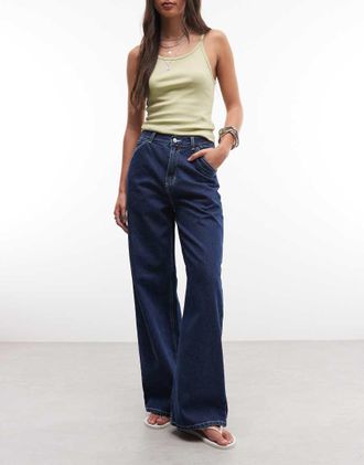 Carhartt Work in Progress Jens - Locker geschnittene Jeans in Rinse-Waschung-Blau