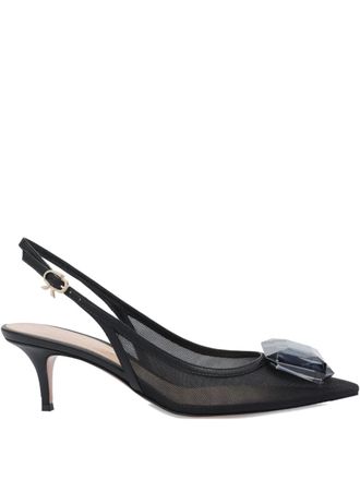 Gianvito Rossi escarpins à bride arrière 55 mm - Noir
