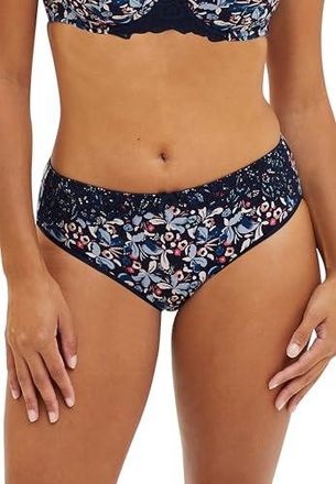 Sans Complexe Modèle Flora - Slip Taille Normale - Femme - 42/44 - Imprimé Floral Bleu & Rose Pale
