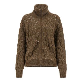 Brunello Cucinelli Damen, Strickwaren, Braun, XSGr&ouml;&szlig;e