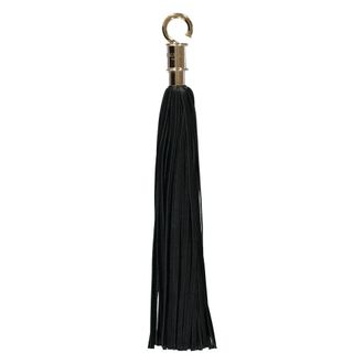 Balmain Lederquaste mit Goldfransen - - Accessories - Damen - Schwarzk - ONE SIZE