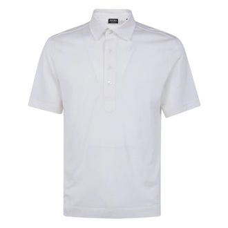 Ermenegildo Zegna Homme, Tops, Blanc, Taille: L Z Lux Leisurewear Polo