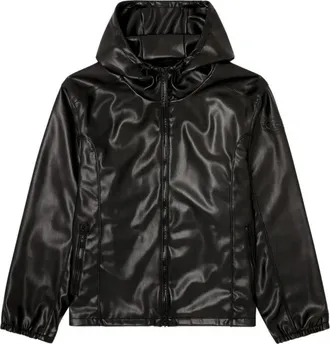Diesel Homme, Vestes, Noir, Taille: S Veste &agrave; Capuche en Similicuir