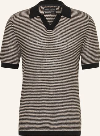 Marc O'Polo Marc Opolo Strick-Poloshirt schwarz