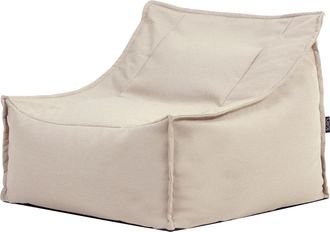 Icon Brand Alto Sitzsack Sessel für Erwachsene, Beige, Olefin Stoff für Drinnen und Draußen, Riesen Sitzsack mit Füllung, Bequemer Sessel, Garten, Terrasse, Loun