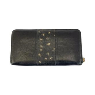Chlo&eacute; Portefeuille long en cuir noir doccasion - Femme - Pre-owned - Noir - Taille: ONE Size