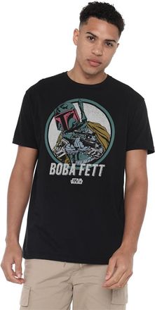 Star Wars Herren Retro Boba T-Shirt, Schwarz (Black Blk), X-Large