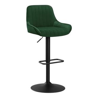 Woltu Tabouret Bar, Chaise Haute Cuisine, Réglable en Hauteur, avec Accoudoirs et Dossier, Siège Rembourré, pour Ilôt Central Cuisine, Bar, Restaurant, en V